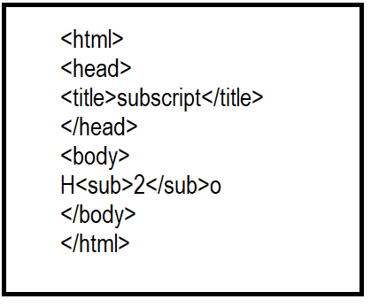 Basic_tag-H1,Sub,Sup-MK Tutorial